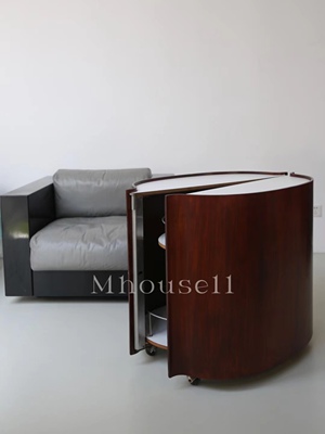 现货 |意大利中古 Eugenio Gerli Tecno  带轮移动酒柜 1960s
