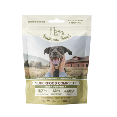 美国直邮 BADLANDS RANCH Adult Dog Food牛肉配方成犬干狗粮680g