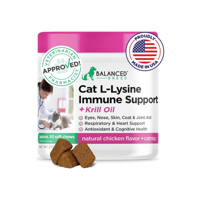 美国直邮Balanced Breed LLysine Cats Immune Support猫免疫支持