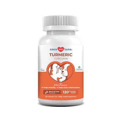 美国直邮 Coco and Luna Turmeric for Dogs 姜黄用于狗抗yan补剂