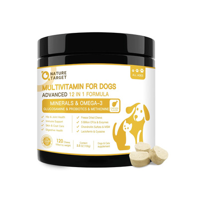 美国直邮 NATURE TARGET Dog Vitamins 狗多种维生素用于整体健康