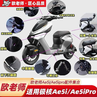 欧老师适用极核AE5i/AE5iPro短尾架/一体座/下沉加宽脚踏/后视镜