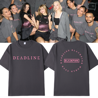 blackpink演唱会DEADLINE短袖