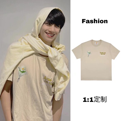 朱志鑫同款恶搞兔子涂鸦短袖