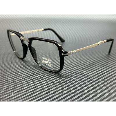 Persol PO3330S男女眼镜架95 GG黑色透明光致变色中性51