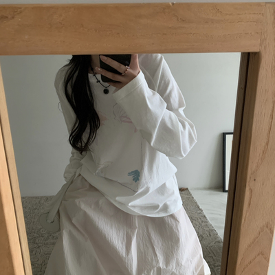 FEEL BLESSED-小众设计师品牌休闲海洋涂鸦长袖T长袖T恤THS618029