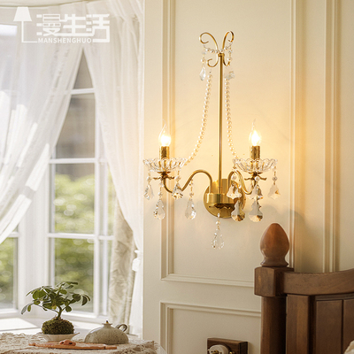 法式轻奢床头壁灯提升氛围感