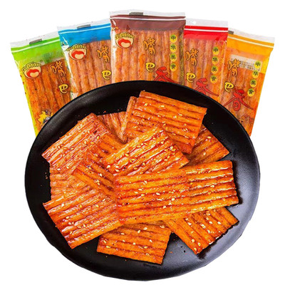 嘴巴香大刀肉辣条小包装90儿时怀旧零食小卖部休闲解馋面筋素食品