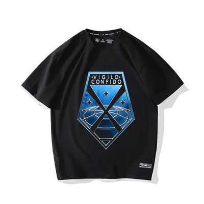 xcom2幽浮2游戏周边短袖青少年学生潮流ins休闲宽松纯棉T恤半截袖