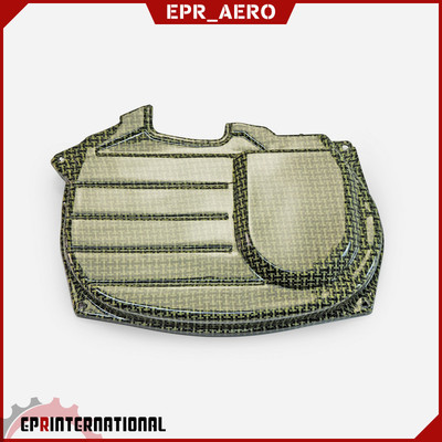 适用于三菱Evolution 9 碳纤维改装引擎齿轮盖黄色碳纤维加装贴件