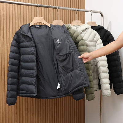 保暖轻便男户外连帽棉服棉衣