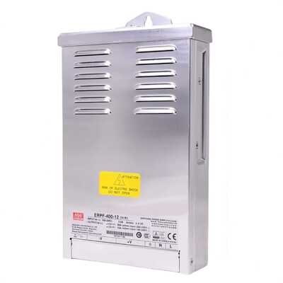 台湾明纬开关电源ERPF-400-48  400W灌半胶防雨灯带景观亮化电源