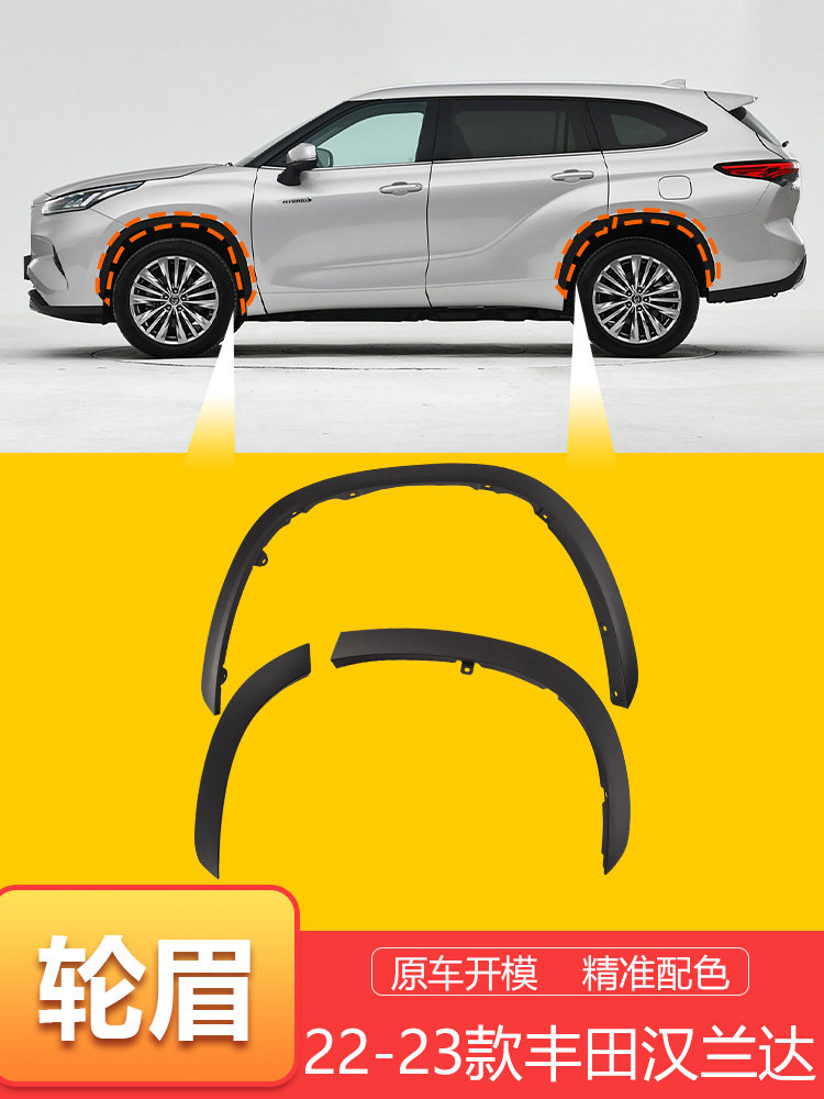 Suitable for 22-23 Toyota Highlander Front and Rear Fenders, Wheel ...