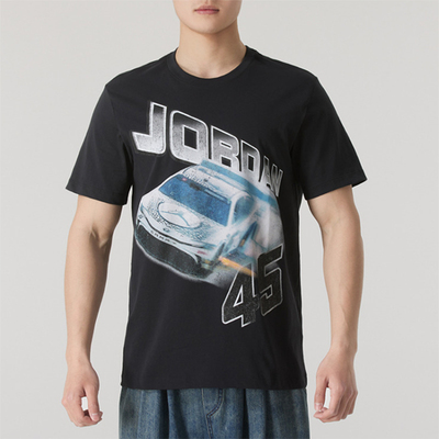 耐克男夏季印花圆领运动休闲T恤