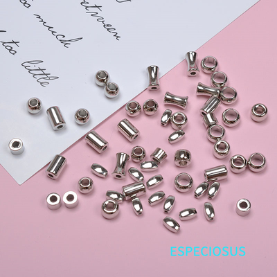 ESPECIOSUS白K色电镀CCB隔珠桶珠