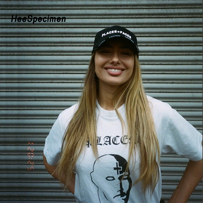 现货ins超火的PLACES + FACES P+F人头印花图案潮牌男女短袖T恤