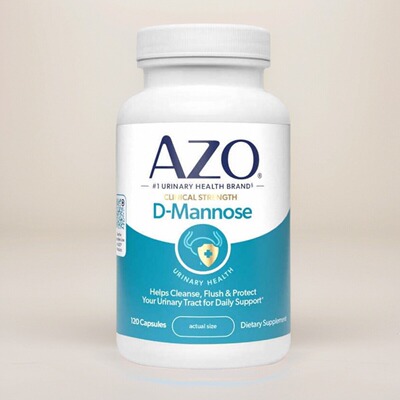美国AZO甘露糖胶囊D-Mannose泌尿道健康清洁保健120粒膀胱支持