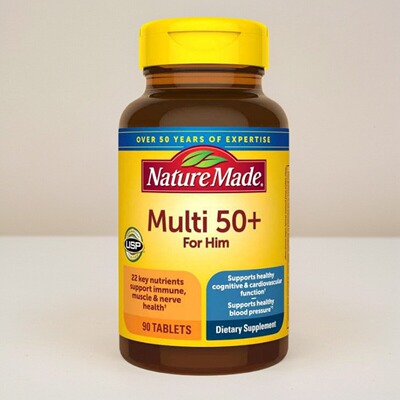 美国Nature Made Multivitamin For Him 50+男士维生素保健日常