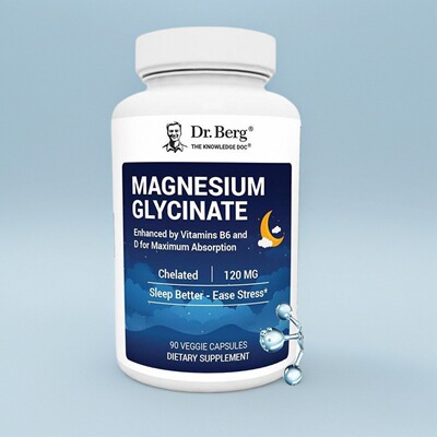 美国甘氨酸镁Magnesium Glycinate情绪睡眠维生素D+B6锌90粒