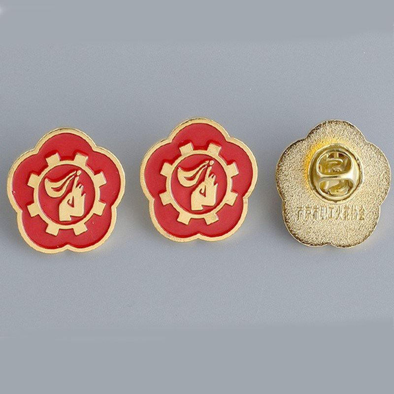 定制金属公司胸针徽章高档珐琅别针胸章勋章胸牌纪念校徽制作定做