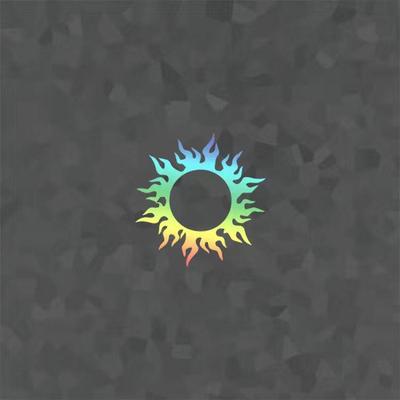 TLP镂空车贴 太阳日食黑日火焰图腾 笔记本贴行李箱贴纸镂空防水