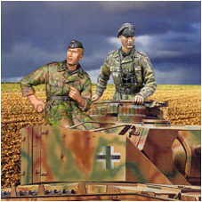 现货 Alpine 35032 Waffen SS Panzer Crew Set 1/35