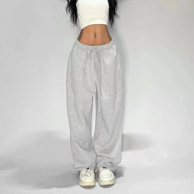 Retro casual pants women's sports sweatpants复古休闲裤女卫裤