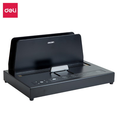 得力14671热熔装订机全自动热熔标书胶装机财务合同书本凭证书籍装订机无需打孔小型文件标书封套装订