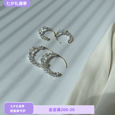 日韩14k包金女爆闪施华洛气质