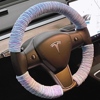 新款冬季毛线方向盘缠带diy手工编织保暖防冻手防滑编绳汽车把套