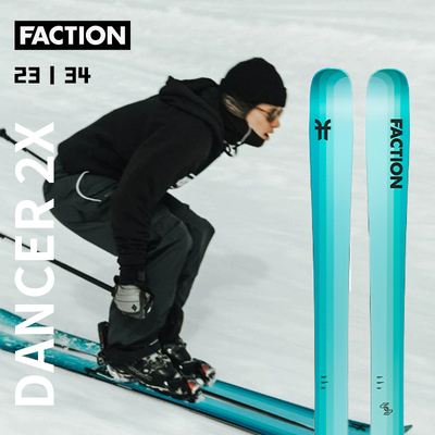 Faction舞者系列2.0X Dancer 2324款全地形滑雪双板蓝色滑雪板