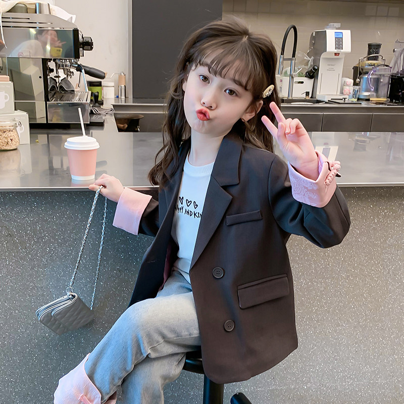 女童秋装2026新款外套儿童新中式国风汉服套装春秋款女孩网红洋气