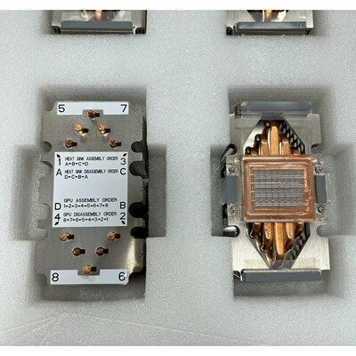 全新未使用过 tesla v100 sxm2散热器11cm