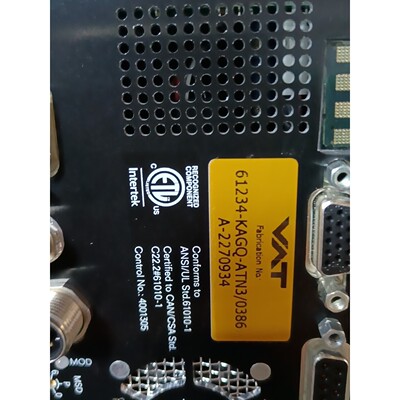 VAT 真空闸阀  61234-KAGQ-ATN3 二手拆机