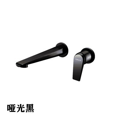 科贝拉勒K-97358T/97359T-4-CP艾非全铜单把暗装入墙脸盆台盆龙头