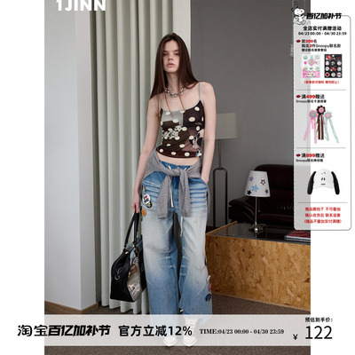 1JINNSTUDIO波点印花吊带背心