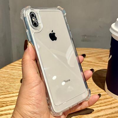 高级感加厚透明亚克力苹果15后壳