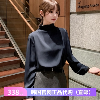春秋韩式气质衬衫雪纺女装attrangs正品韩国代购好看漂亮长袖上衣