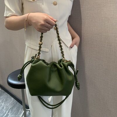 CHELSEA-牛皮玉福袋包女2025新中式puzzle抽绳云朵包