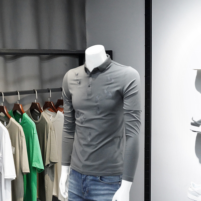 秋季男士翻领纯棉简约POLO衫