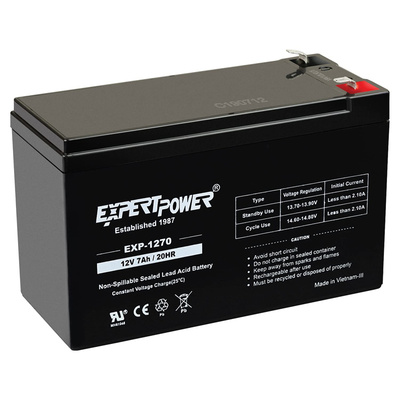 EXPERTPOWER蓄电池 EXP-1270 12V7AH/20HR 免维护可充电电池