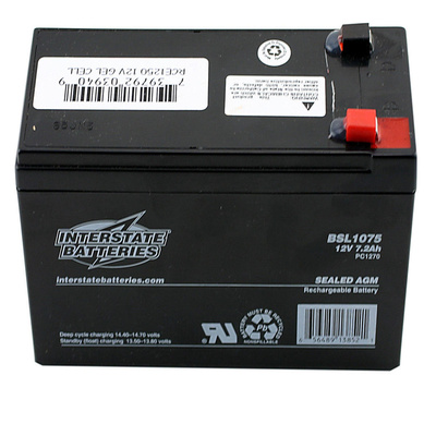 INTERSTATE BATTREIES蓄电池 BSL1075 12V7.2AH 免维护可充电电池