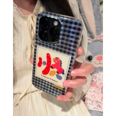蓝格顺字小马适用苹果17手机壳iPhone15promax新款p70华为mate60p荣耀300可爱vivos20卡通oppo小米17红米k80