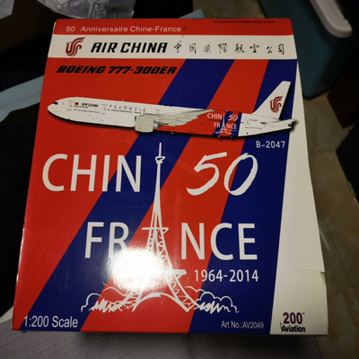Aviation 1/200 中法50周年BOEING777-300ER，环球家购入，入手