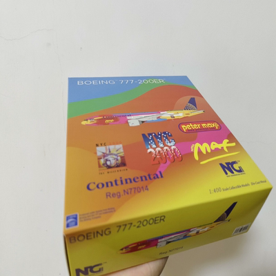 NGmodels美国大陆航空波音777-200飞机模型，N77014，Peter Max