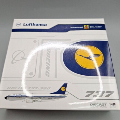 JC Wings 1:400 Lufthansa 737-300合金飞机模型，带原包装盒，几