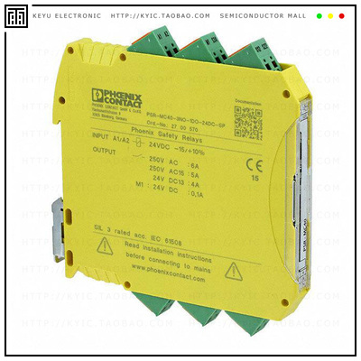 2700570【RELAY SAFETY 3PST 6A 24V】