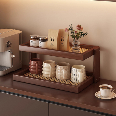 多层茶具化妆品收纳架