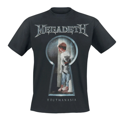 Megadeth纯棉数码直喷短袖T恤男