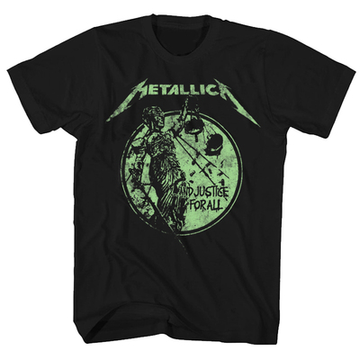 Metallica摇滚美式复古短袖T恤